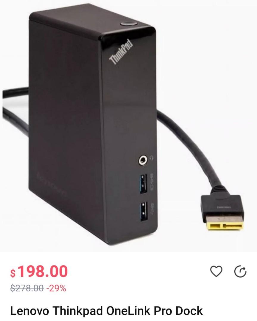 Thinkpad OneLink Pro Dock, Computers & Tech, Parts & Accessories, Other ...
