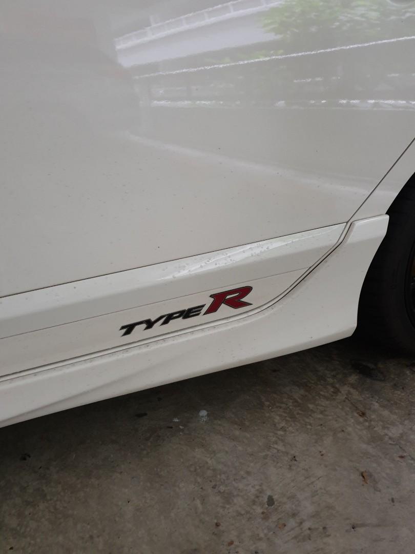 Integra Civic Type R Rear Door Sticker Decal, Car Accessories ...