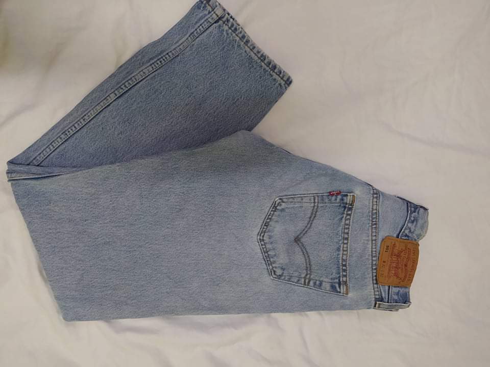 Vintage denim 501 silver tab button fly, Men's Fashion, Bottoms, Jeans ...