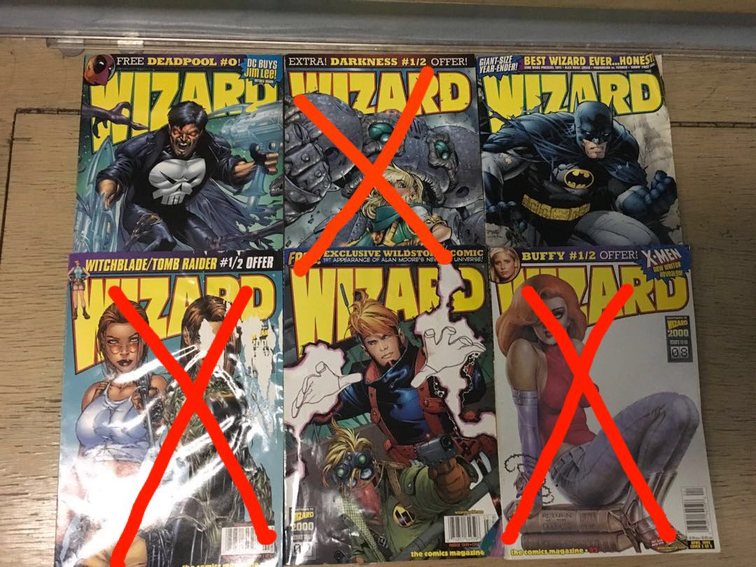 Wizard Magazine #87 to 92, Hobbies & Toys, Books & Magazines, Magazines ...