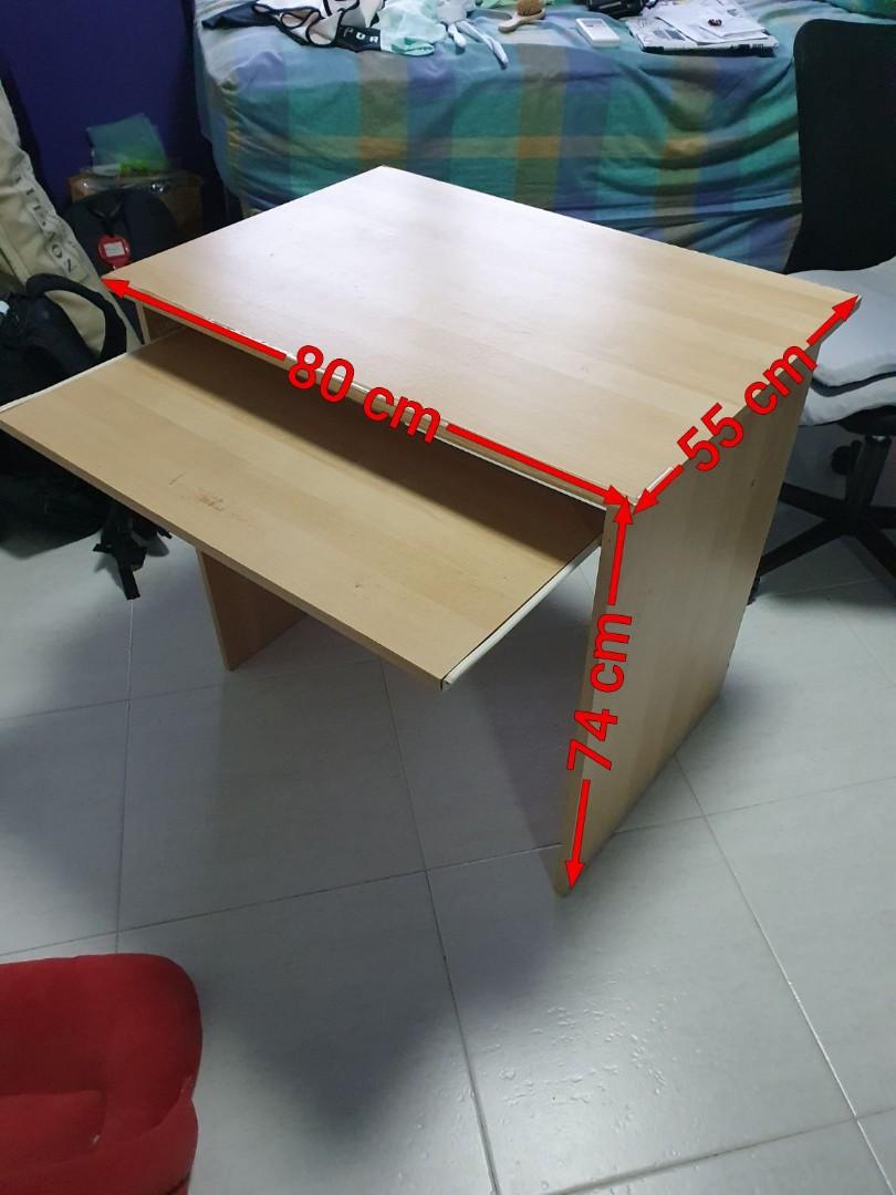 Work table with keyboard shelf, Furniture & Home Living, Furniture ...