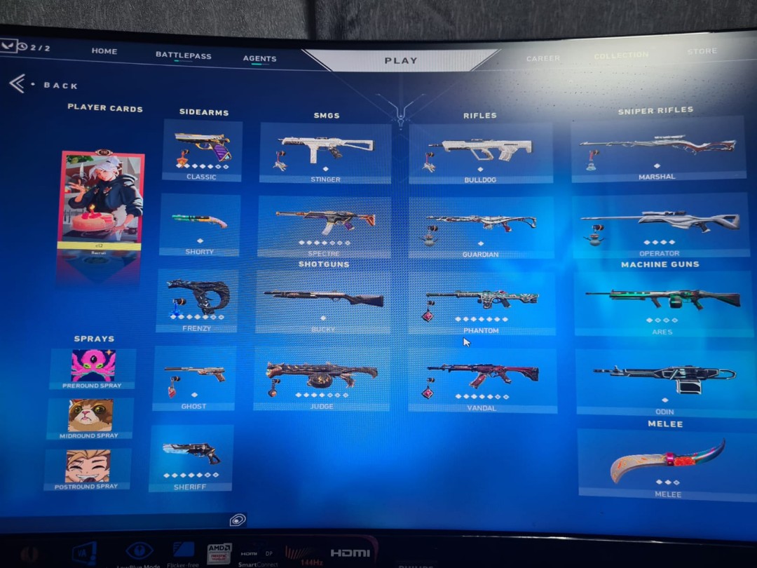 WTS STACKED IMM OG VALORANT ACCOUNT (10 KNIVES & ELDERFLAME BUNDLE ...