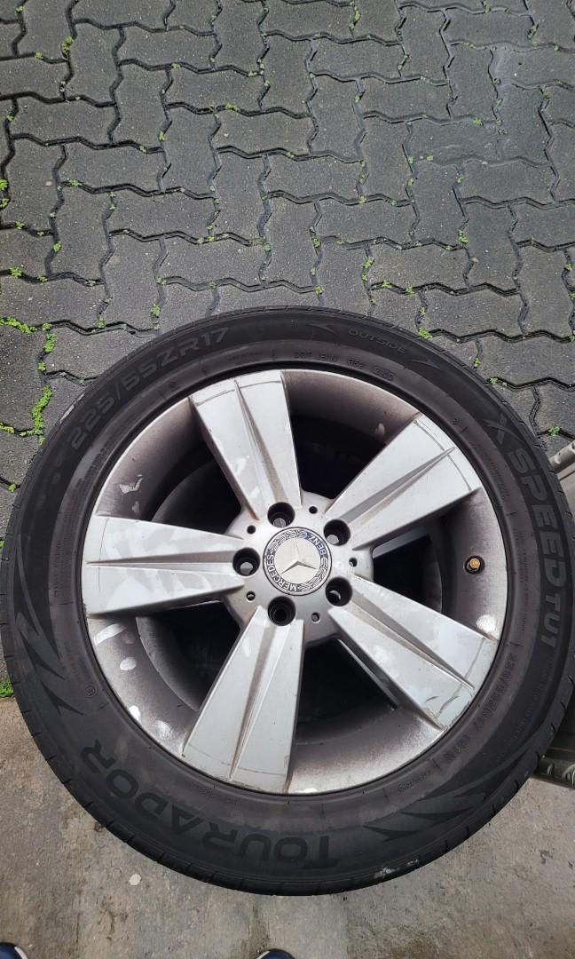 17' Mercedes Rims, Car Accessories, Tyres & Rims on Carousell