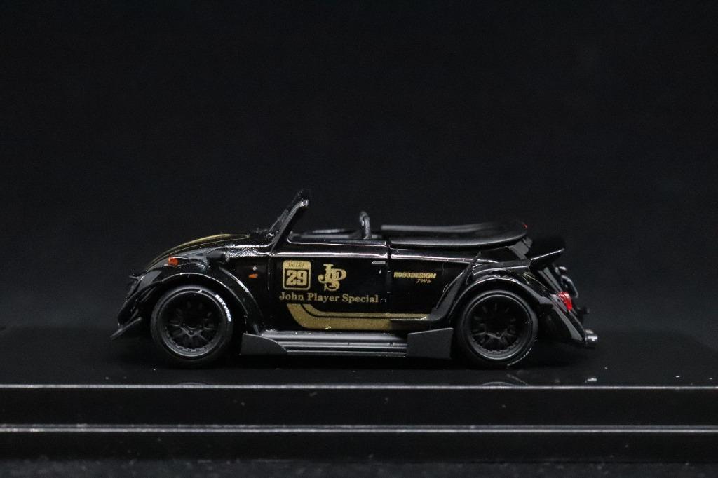 全新 1:64 RWB Beetle RWB Beetle Black Roadster John Player Special, 興趣及遊戲 ...