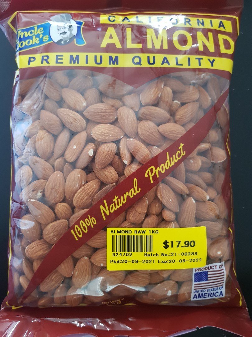 Almond - 1KG, Food & Drinks, Packaged & Instant Food on Carousell