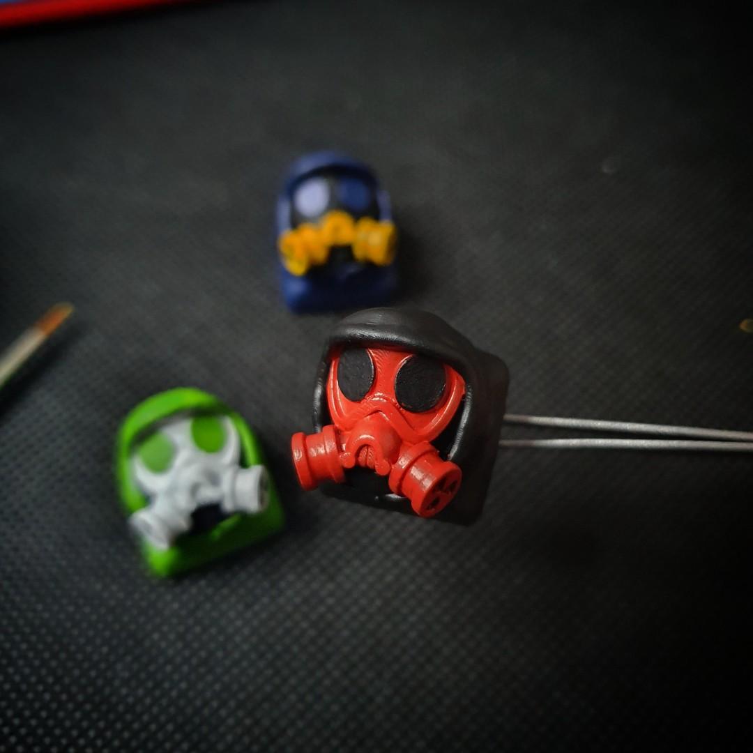 Artisan Custom Keycaps Keyboard Gas Mask Mechanical Switches, Computers ...