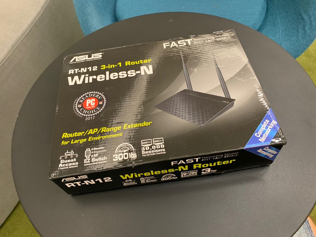 Asus wireless router RT-N12, Computers & Tech, Parts & Accessories ...