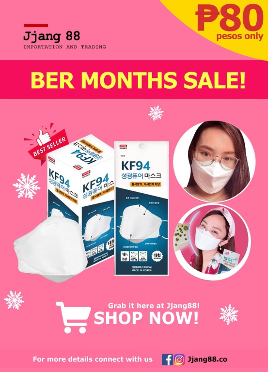 authentic KF94 Masks, Health & Nutrition, Face Masks & Face Shields on ...