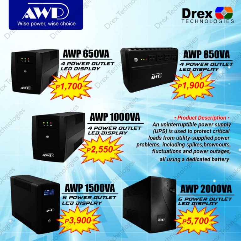 AWP Heavy Duty Uninterrupted Power Supply (UPS), Computers & Tech ...