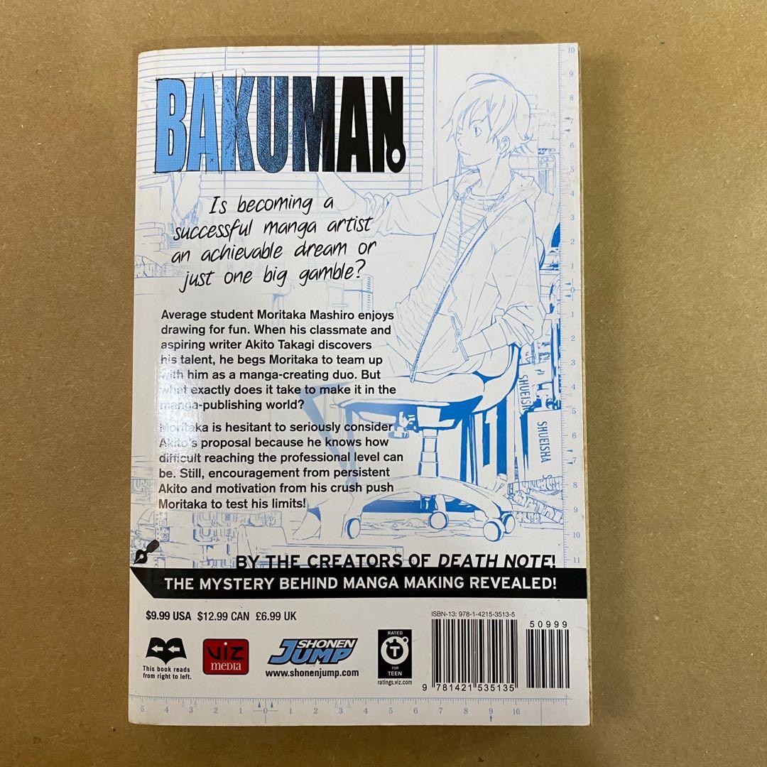 Bakuman Manga Volume 1 by Tsugumi Ohba and Takeshi Obata, Hobbies & Toys, Books & Magazines ...