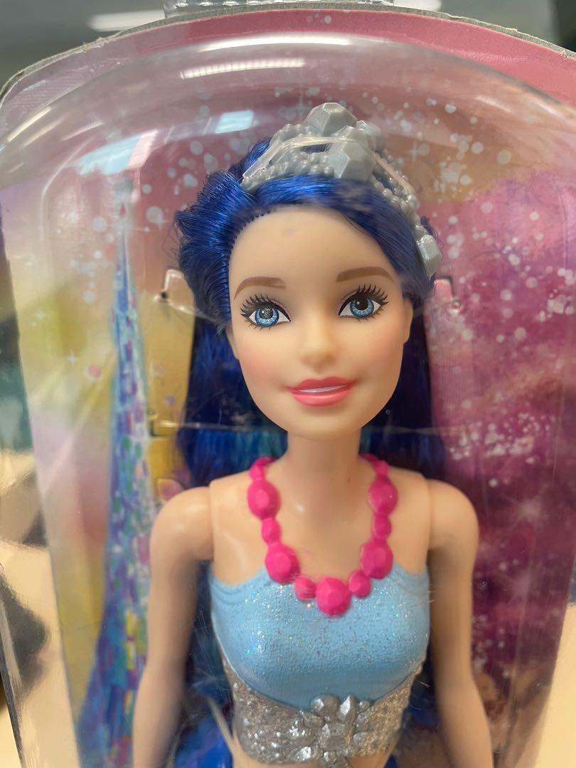 Barbie Dreamtopia Mermaid with blue hair, Hobbies & Toys, Toys & Games ...