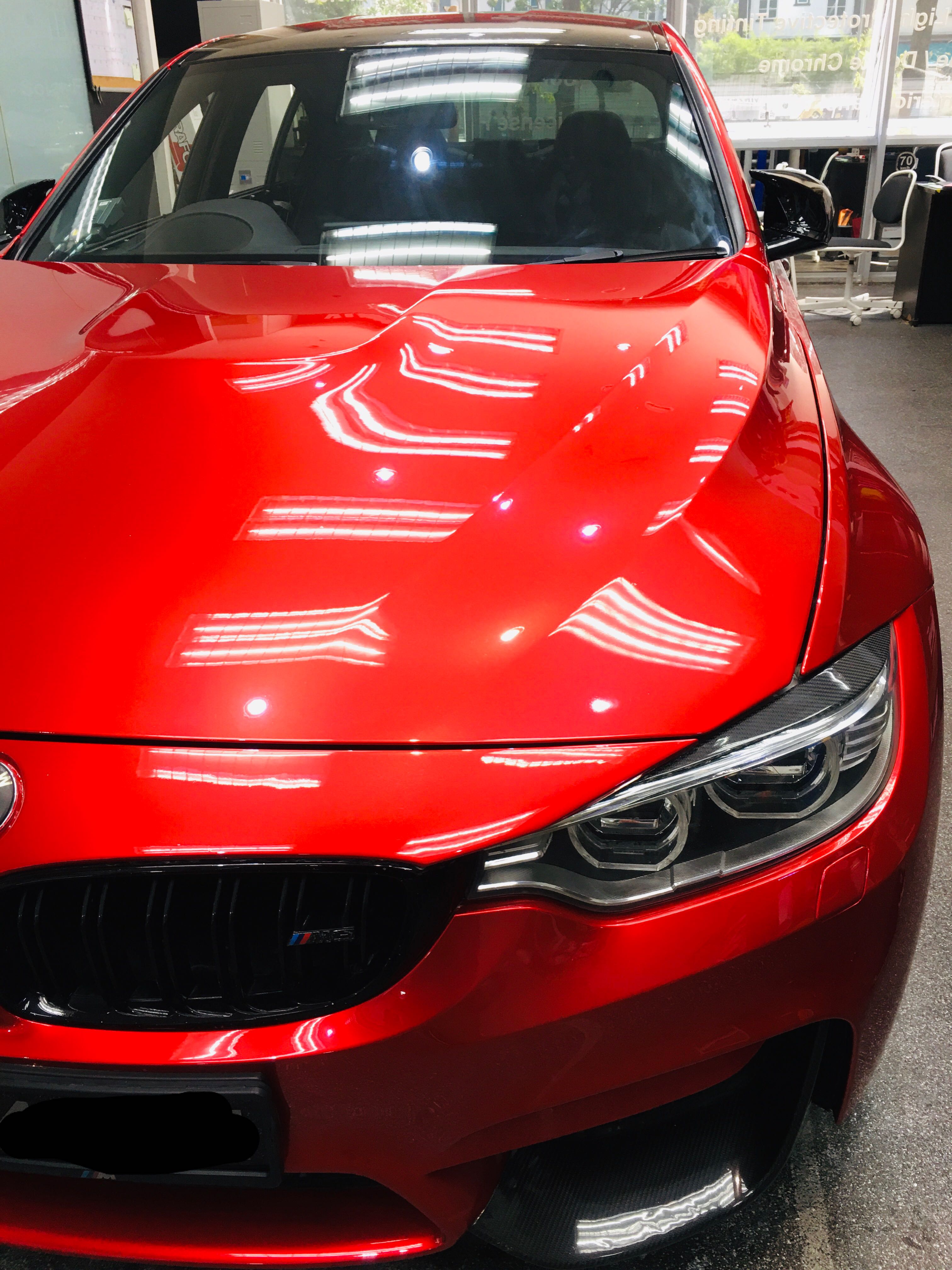 Bmw car wrapping Candy red, Car Accessories, Car Workshops & Services ...