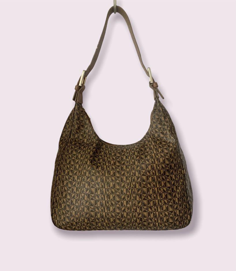 Bonia Vintage Veronica Monogram Hobo Bag With Datecode Serial Number ...