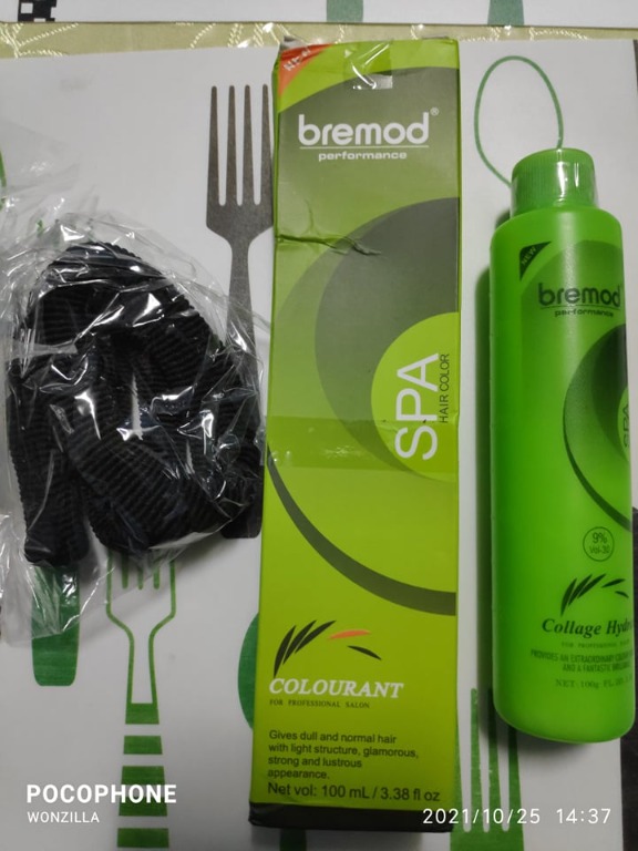 Bremod Colourant (Golden Ash Brown) & Bremod Collage Hydrox, Beauty ...