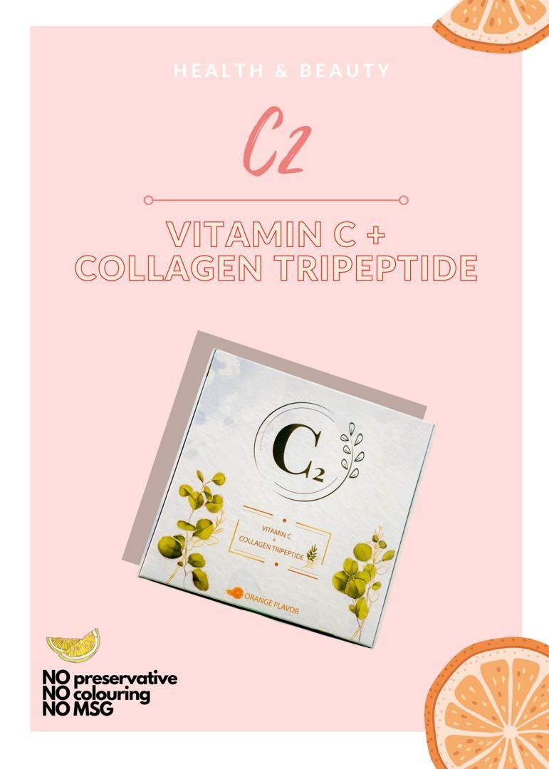 C2 Vitamin C + Collagen Tripeptide, Food & Drinks, Beverages on Carousell