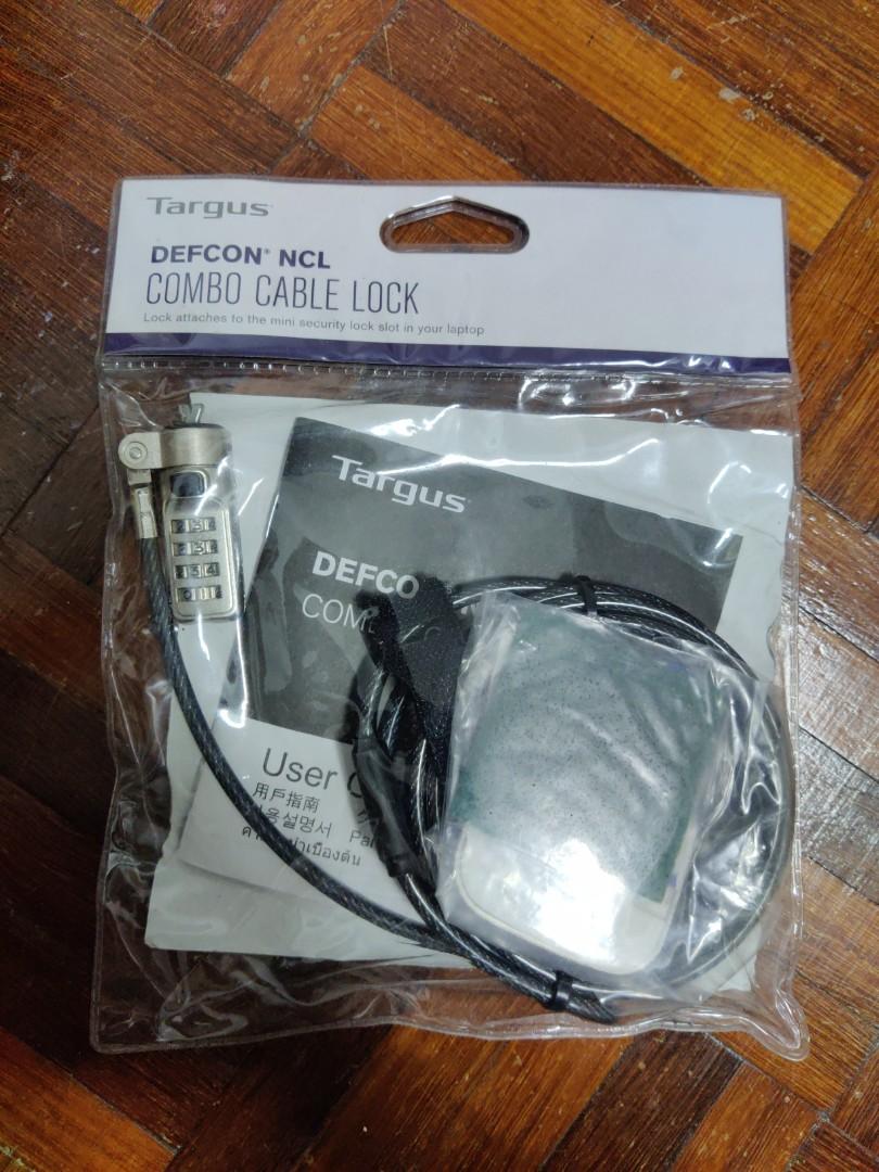 Targus Defcon NCL Combo Cable Lock, Computers & Tech, Laptops ...