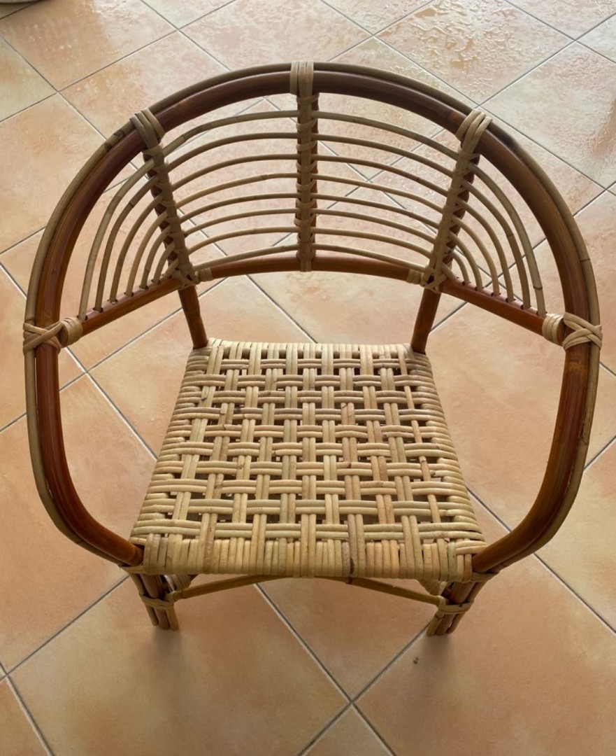 Cane kids chair, Furniture & Home Living, Furniture, Tables & Sets on ...