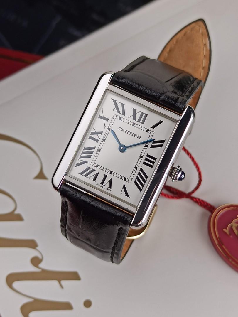 Cartier Tank Mens, Luxury, Watches on Carousell