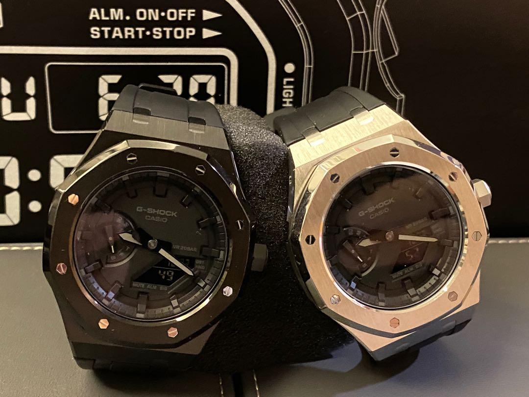 Casioak Ap diver mod black Version combi ga2100 ga2110 ga-2100 ga-2110 ...