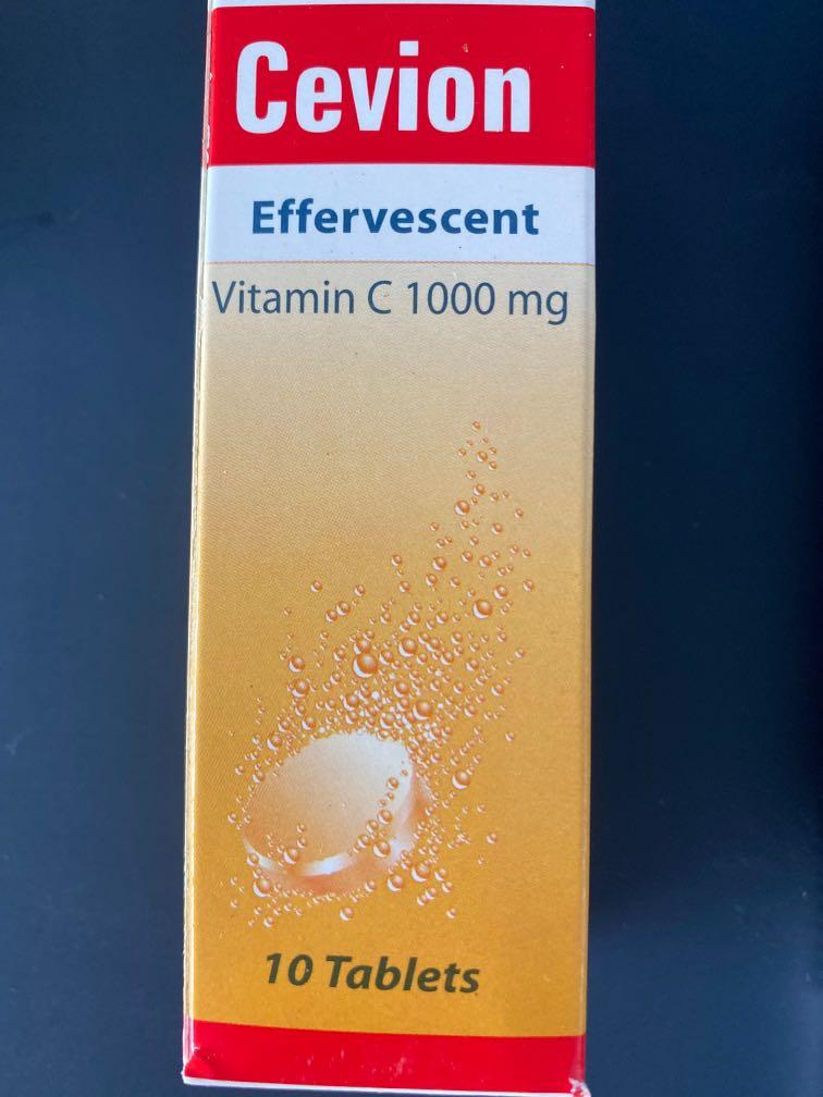 Cevion Vitamin C 1000mg effervescent tablets, Health & Nutrition ...