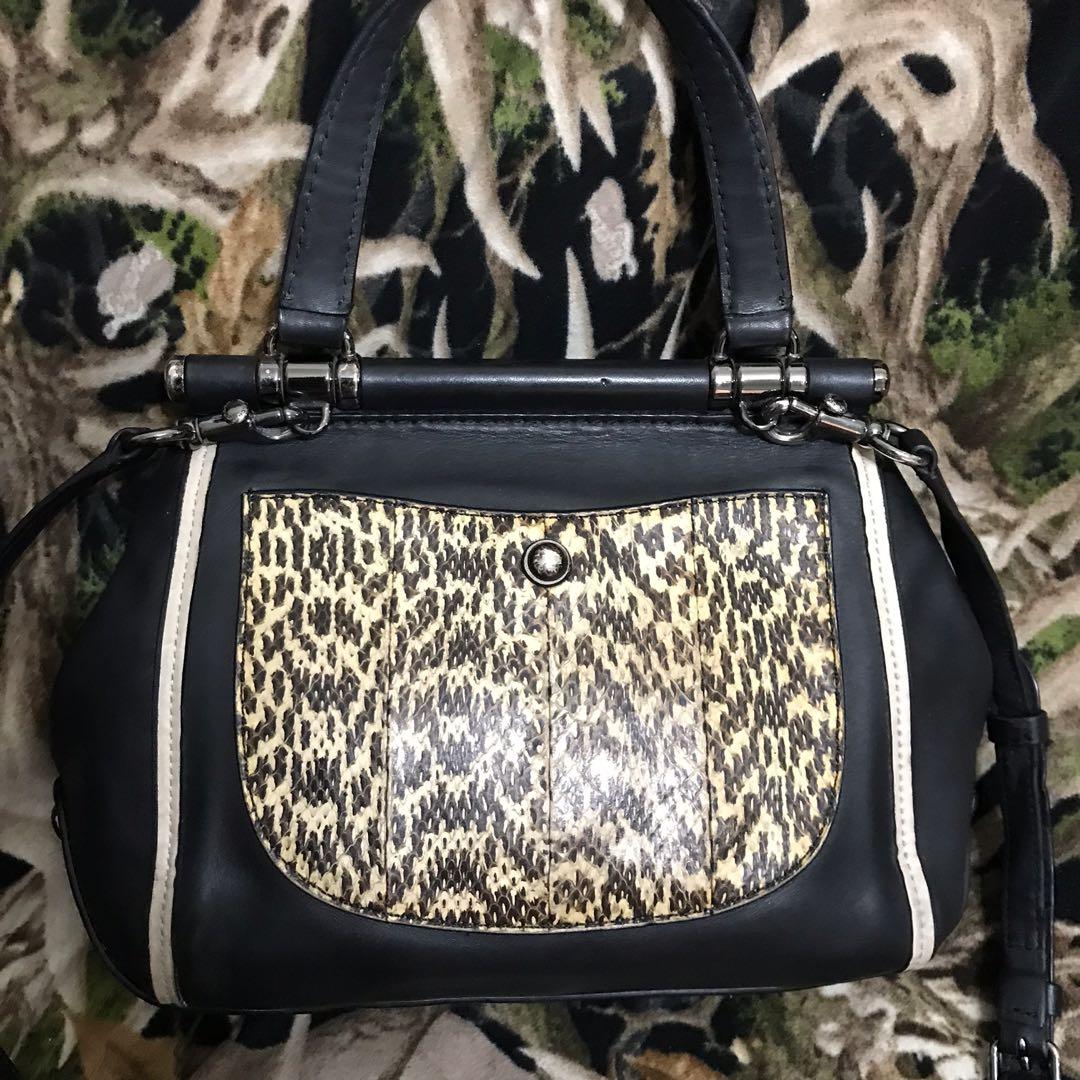 Coach Drifter Python Crossbody, Luxury, Bags & Wallets on Carousell