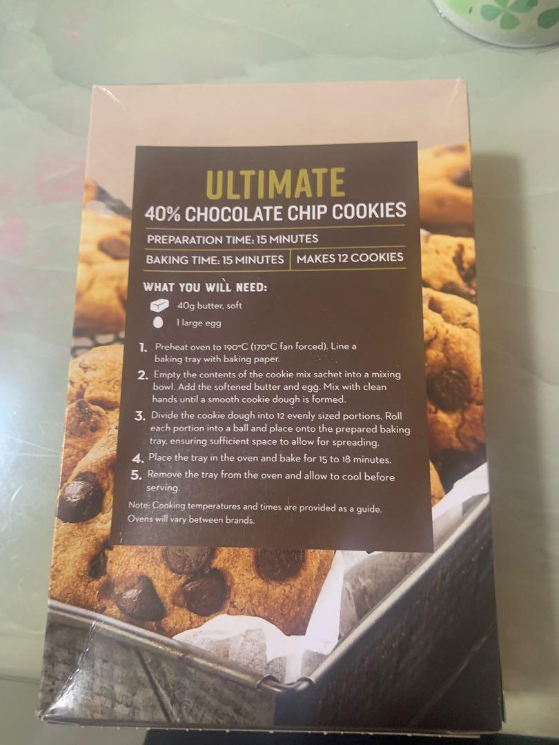 Coles Ultimate 40% Choc Chip Cookies (Baking Mix), Food & Drinks ...