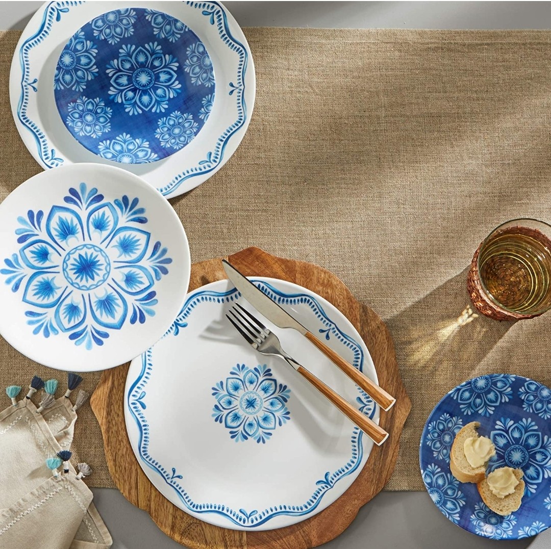 Corelle Lisbon Terrace 18-Piece Dinnerware Set, 18-Piece,, Furniture ...