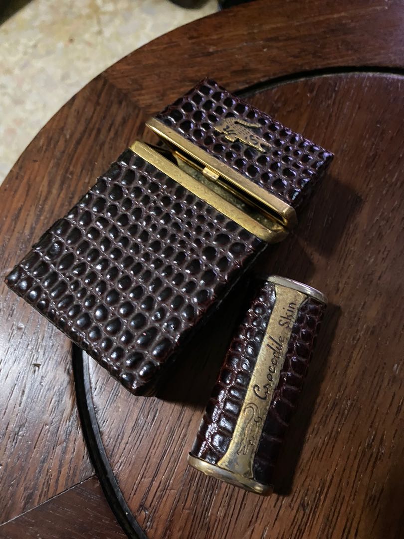 Crocodile Cigarette holder with lighter, Men's Fashion, Watches ...