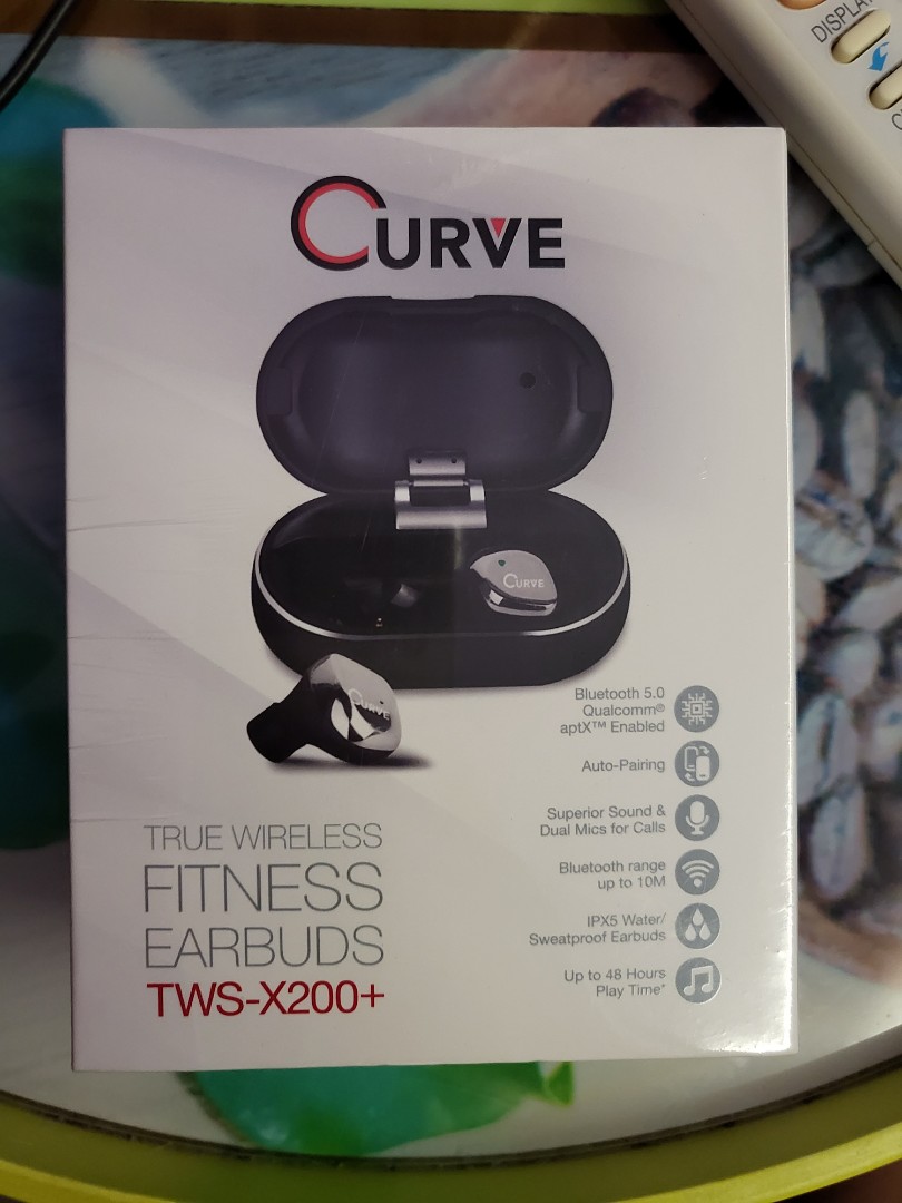 CURVE True Wireless Fitness Earbuds TWS-X200+, Audio, Earphones on ...