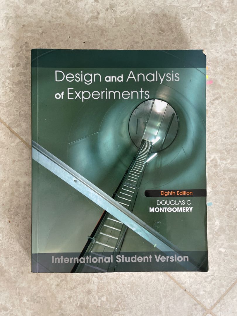 Design and Analysis of Experiments 8th edition, Hobbies & Toys, Books ...