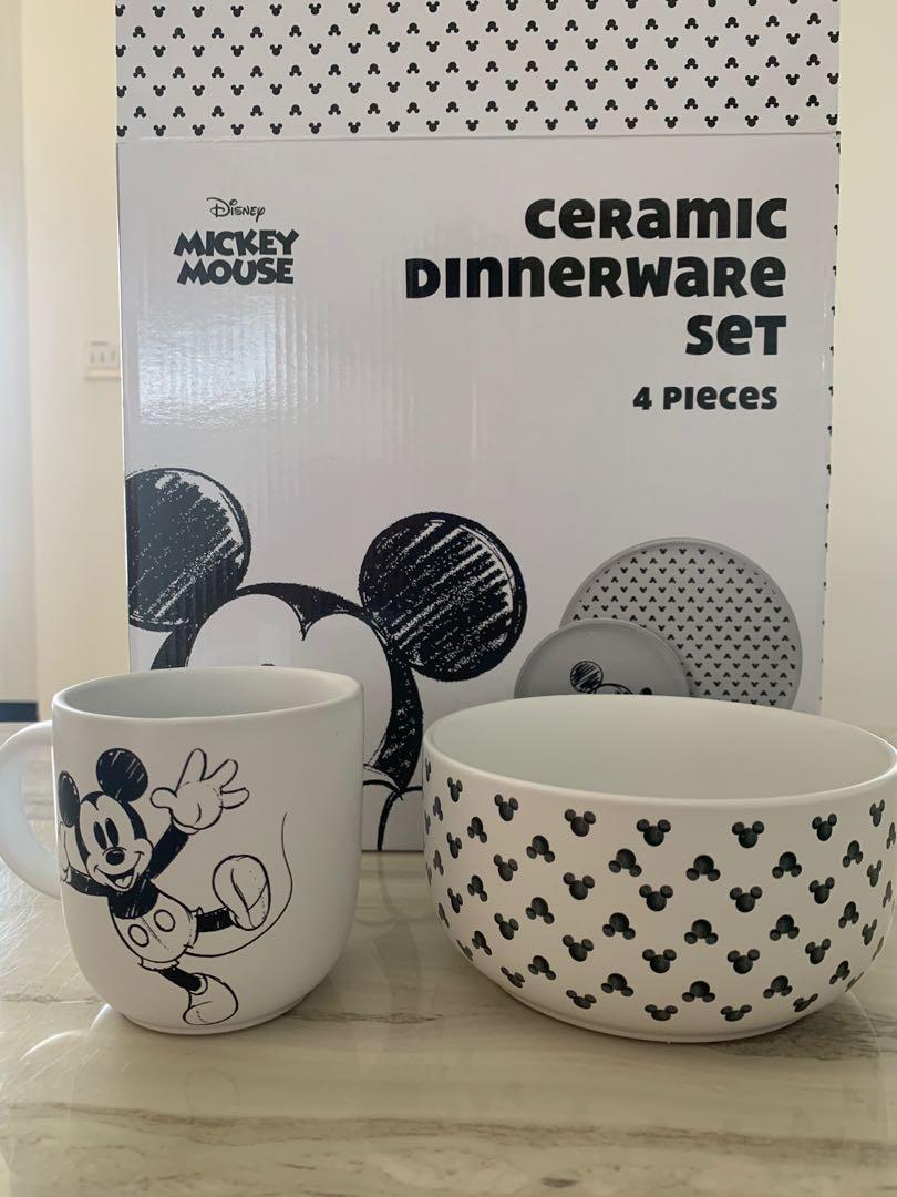 Disney Mickey Mouse Ceramic Dinnerware Set, Furniture & Home Living ...