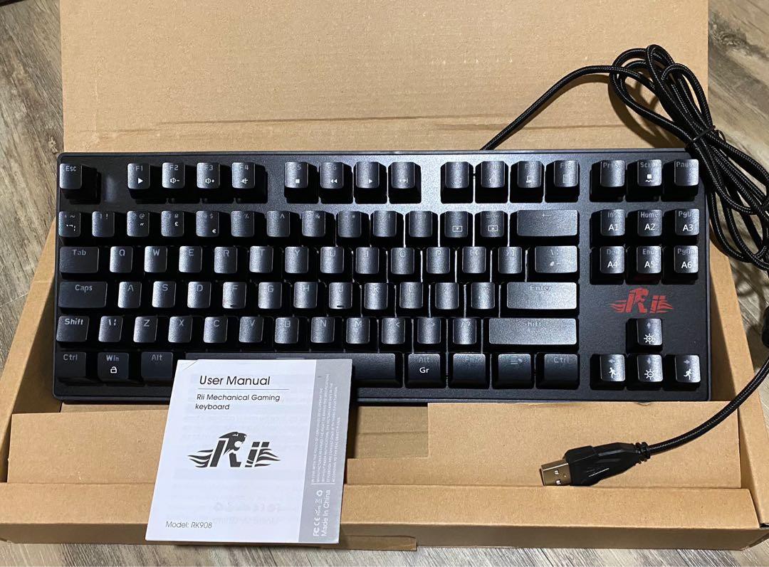 FireSale Rii RK908 Mechanical Gaming Keyboard RGB LED Rainbow Backlit ...