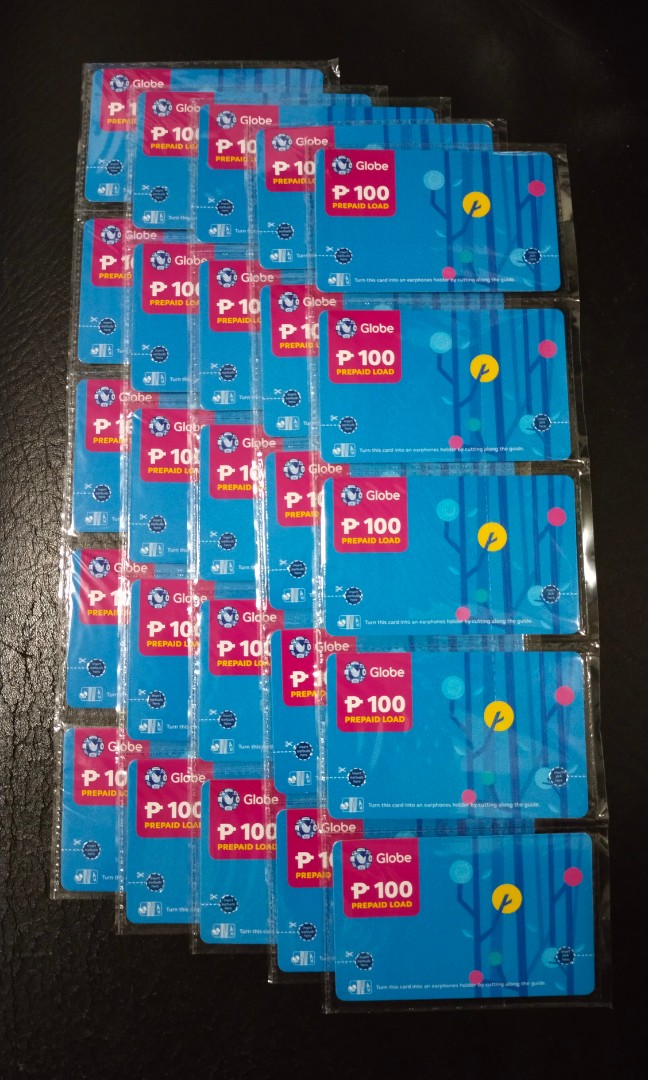 Globe Load Card 100, Tickets & Vouchers, Vouchers on Carousell