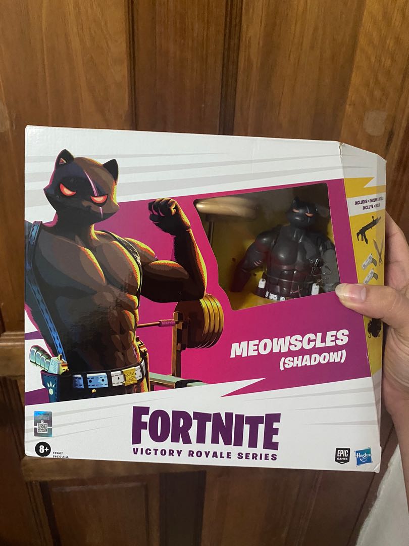 Hasbro fortnite 6inches meowscles (shadow), Hobbies & Toys, Toys ...
