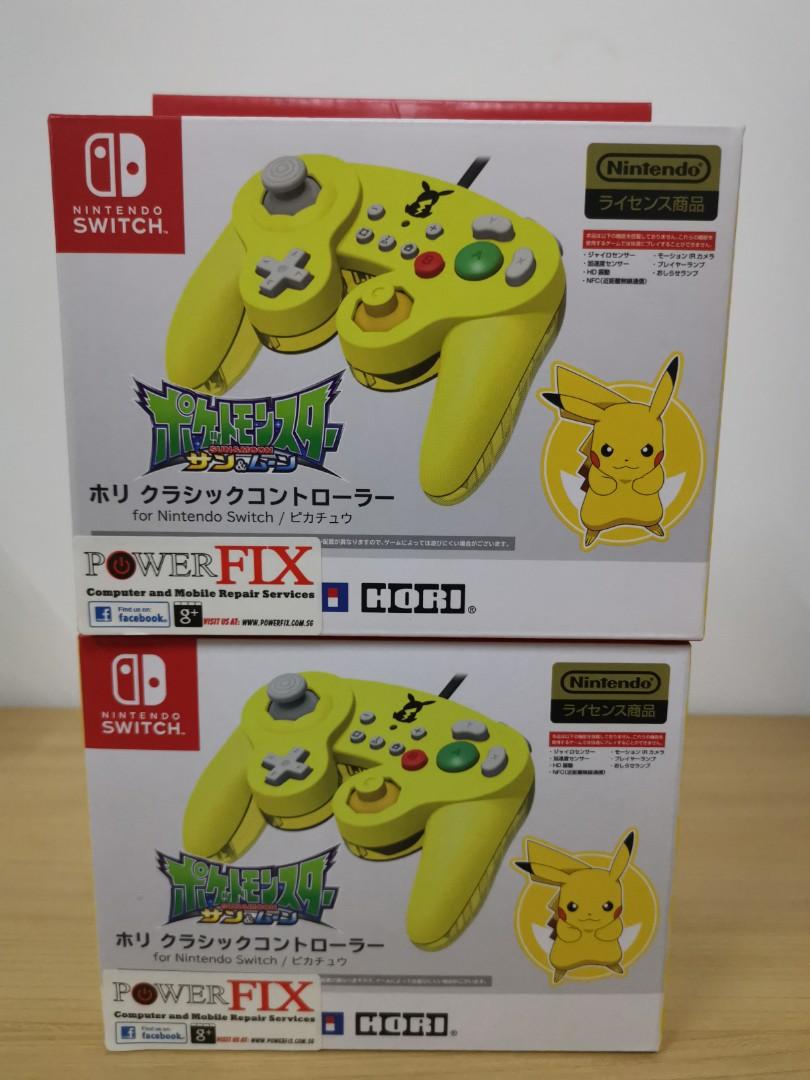 Hori pikachu (gamecube) controller for Nintendo switch, Video Gaming ...