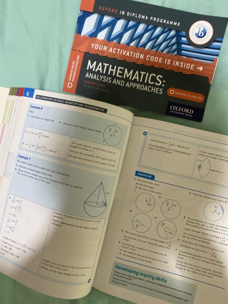 IB MATHEMATICS ANALYSIS AND APPROACHES (AA) TEXTBOOK, Hobbies & Toys ...
