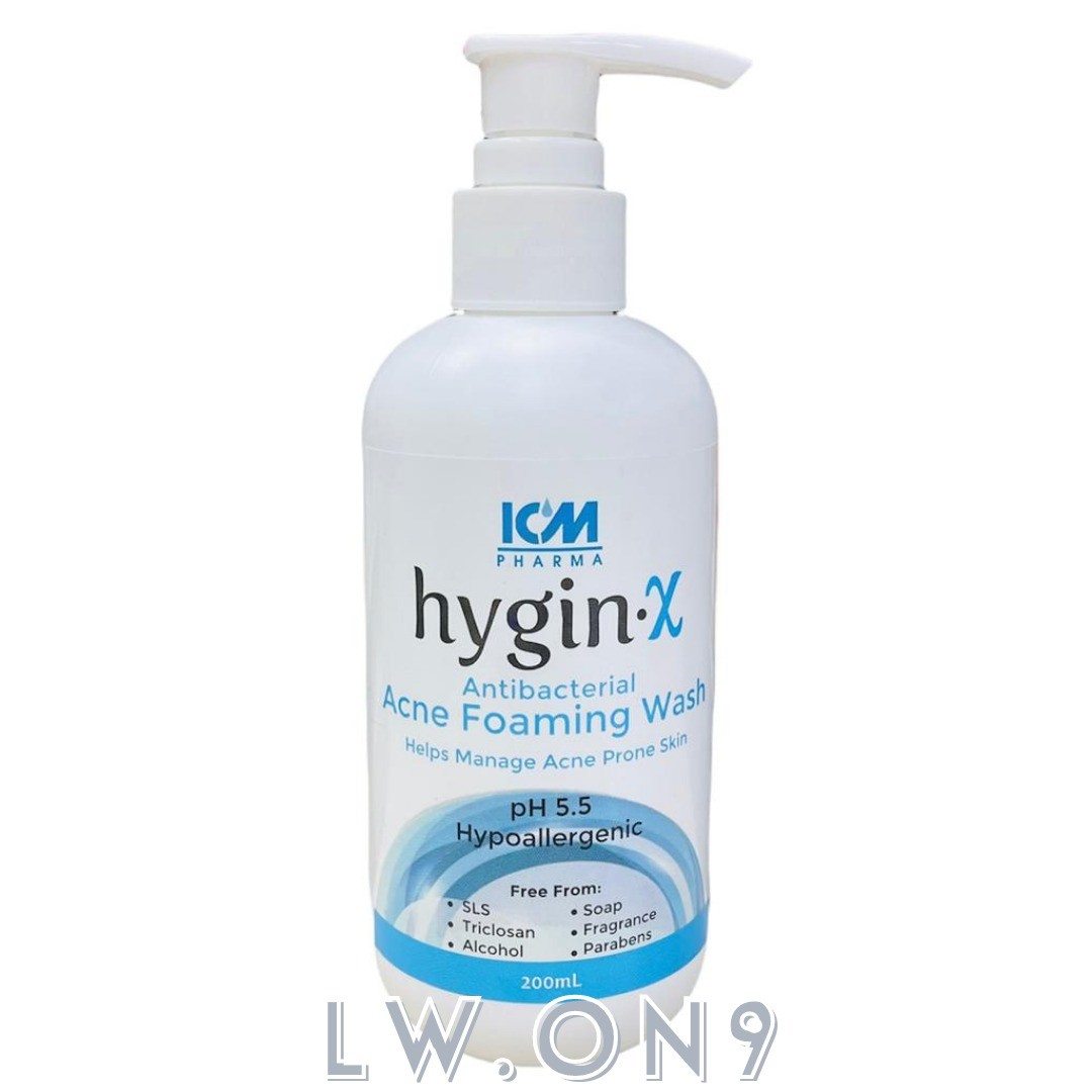 ICM PHARMA HYGIN.X ANTI-BACTERIAL ACNE FOAMING WASH HELPS MANAGE ACNE ...