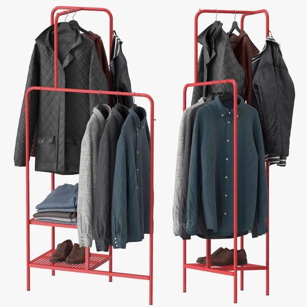 IKEA - Nikkeby Clothes Rack (Red), Furniture & Home Living, Furniture, Shelves, Cabinets & Racks ...