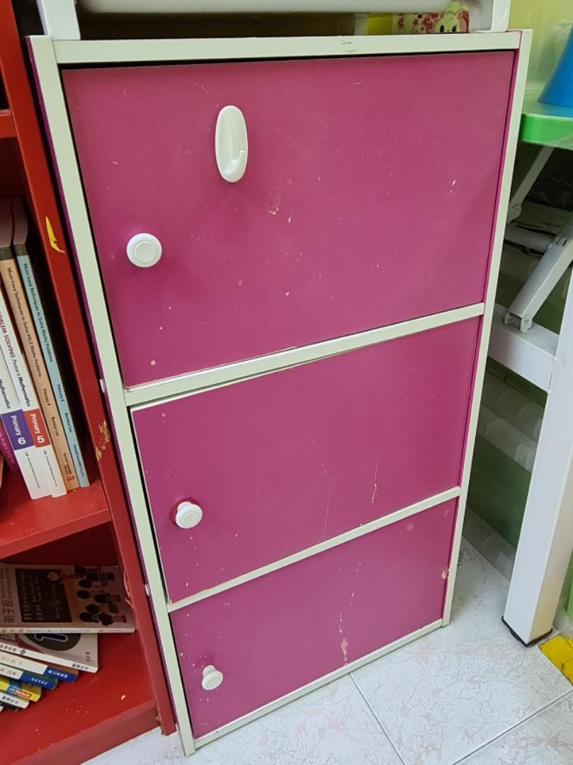 IKEA cubicle, Giant 3 tier cupboard, 4 tier bookshelves, Furniture ...