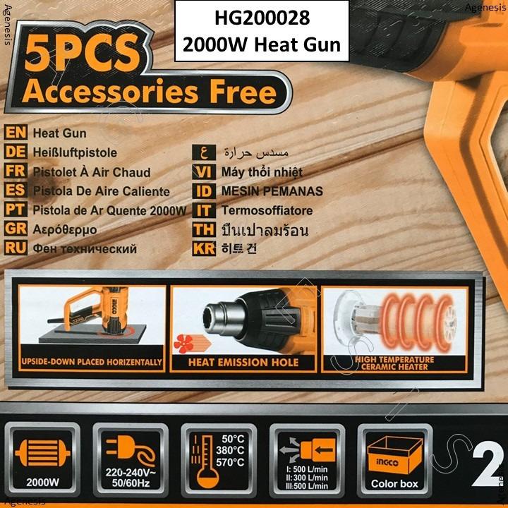 INGCO 2000W Heat Gun HG200028, Furniture & Home Living, Home ...