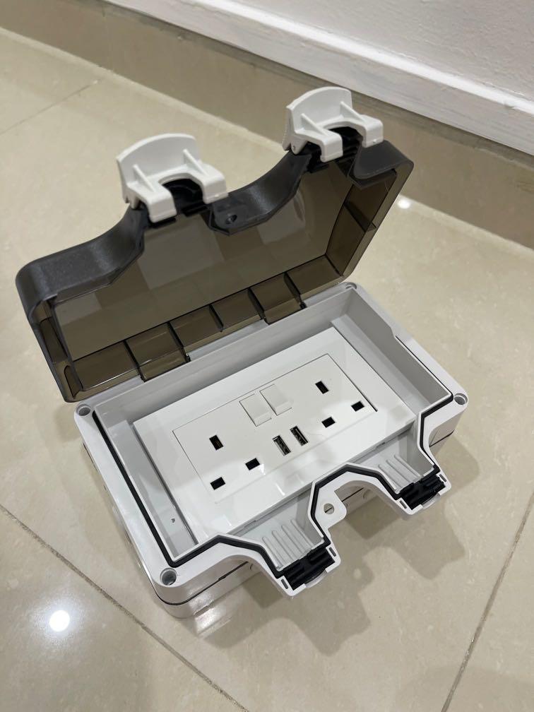 IP66 waterproof outdoor electrical socket, TV & Home Appliances ...