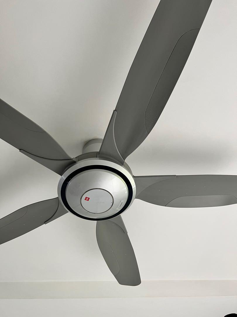 Kdk sensor ceiling fan 150cm, Furniture & Home Living, Lighting & Fans ...