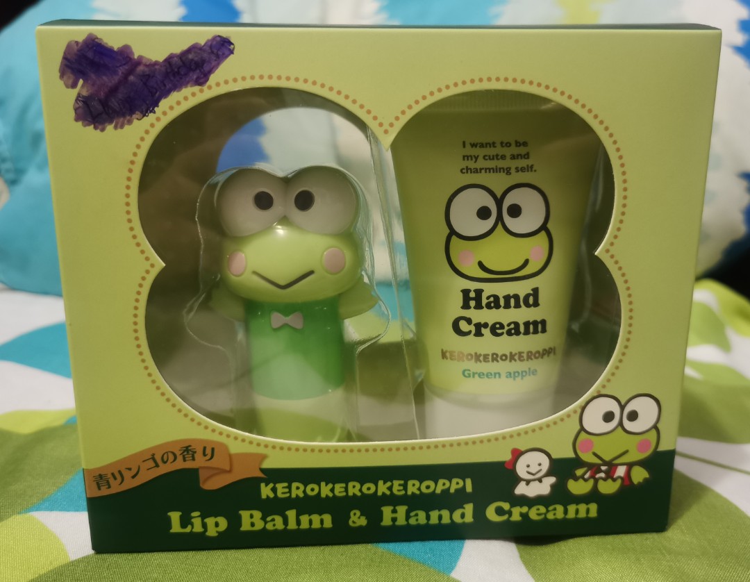 Keroppi hand cream set, 美容＆化妝品, 沐浴＆身體護理, 沐浴及身體護理 - 身體護理 - Carousell