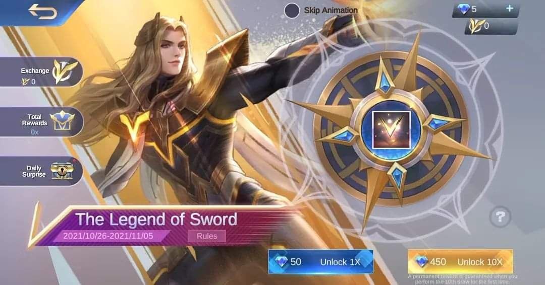 Lancelot Swordmaster Skin Gift Mobile Legends, Video Gaming, Gaming ...