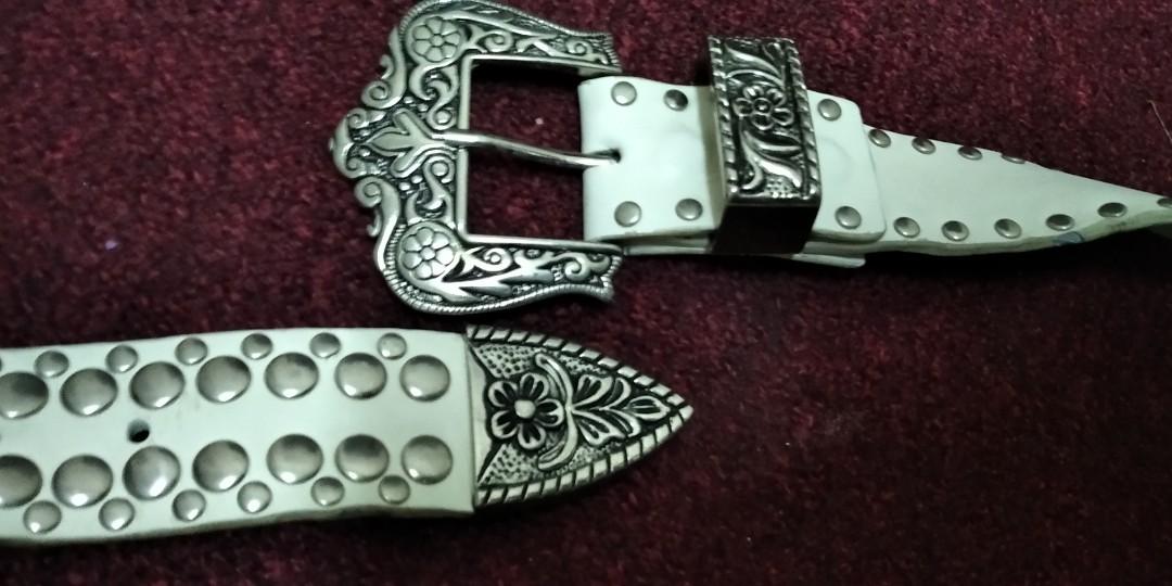 Leather belts plus besi corak, Men's Fashion, Watches & Accessories ...