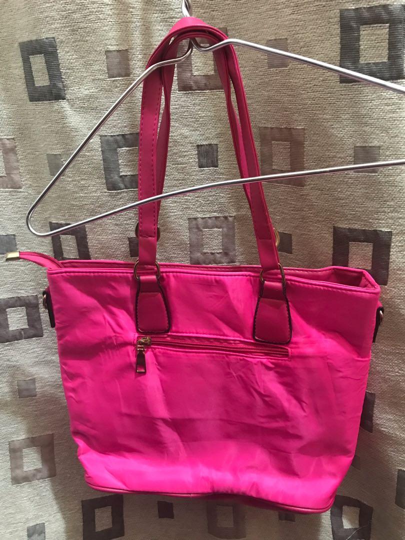 Mei&ge fuchsia pink hand sling bag 2 in 1, Women's Fashion, Bags ...