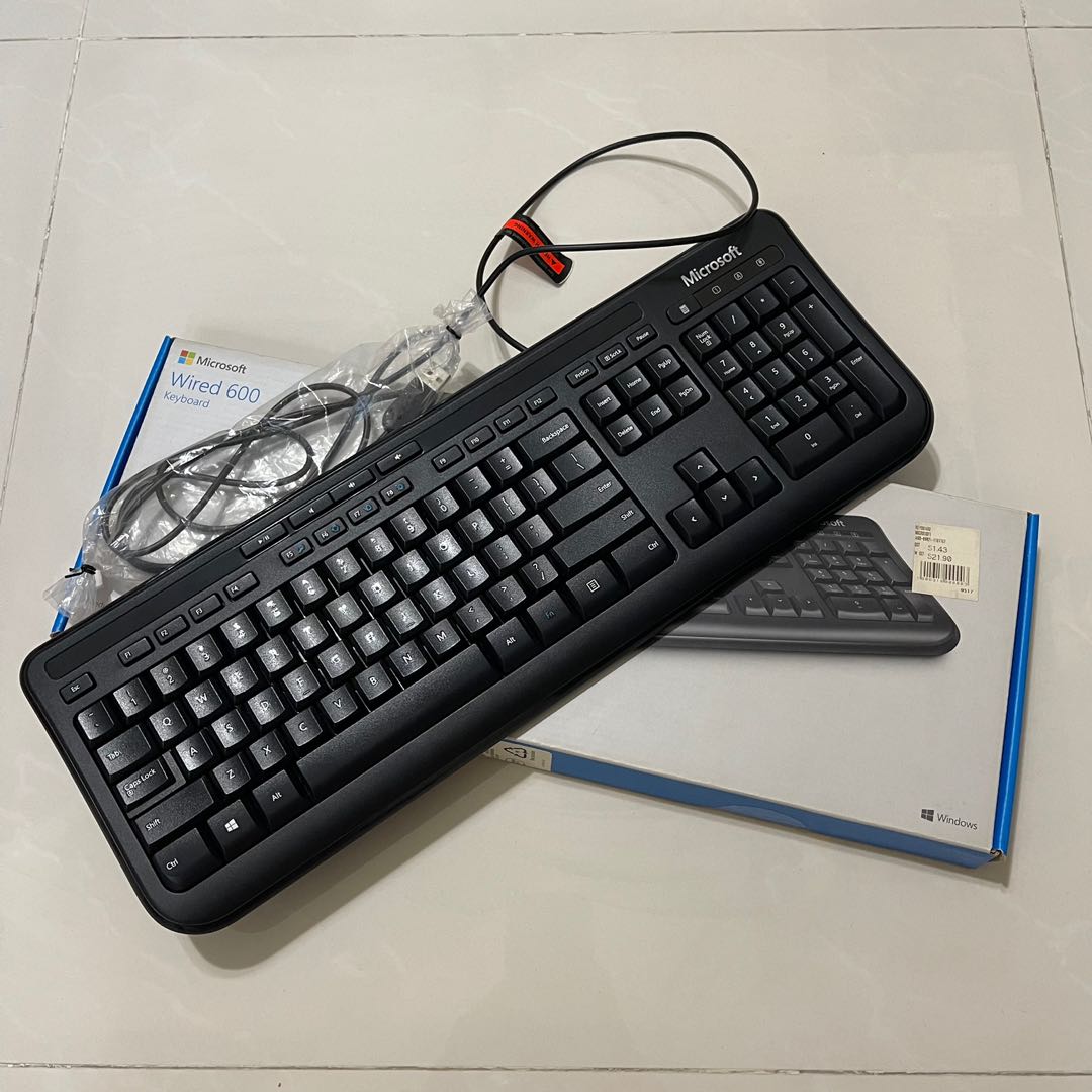 Microsoft Wired 600 Keyboard, Computers & Tech, Parts & Accessories ...