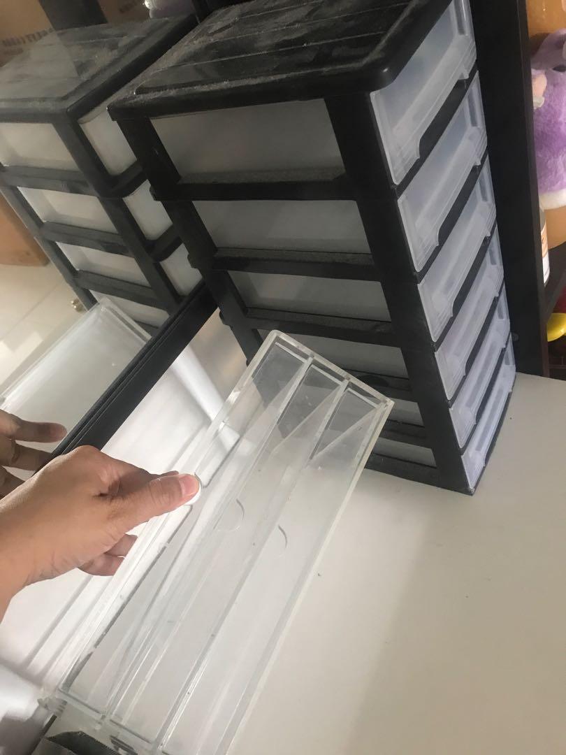 Muji and plastic drawers, Furniture & Home Living, Home Improvement ...
