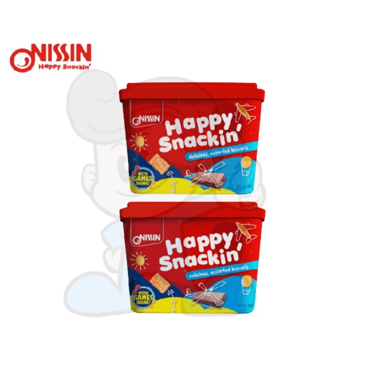 Nissin Happy Snackin' Assorted Biscuits (2 x 700 g), Food & Drinks ...
