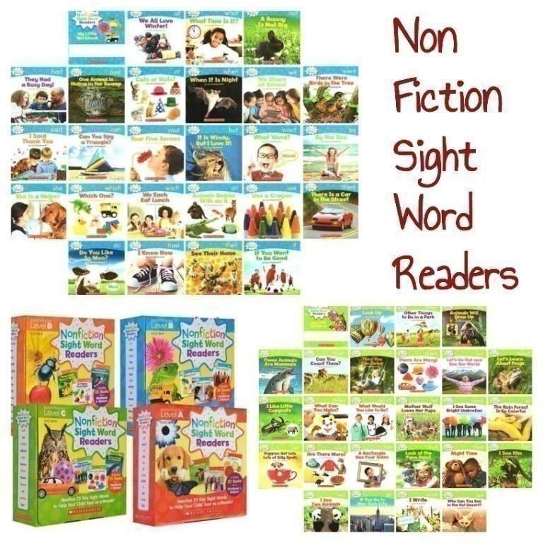 Nonfiction Sight Word Readers (Levels A to D) 100 Books, Hobbies & Toys ...